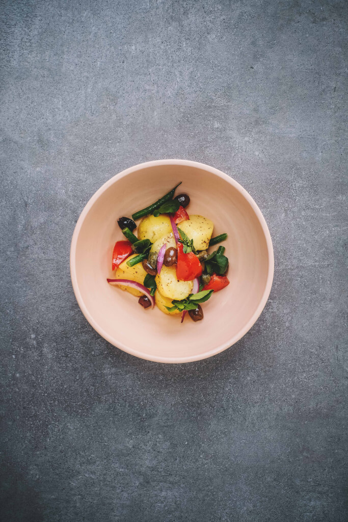 Kitchen Guerilla | Veganer Salat Nicoise mit Brunnenkresse
