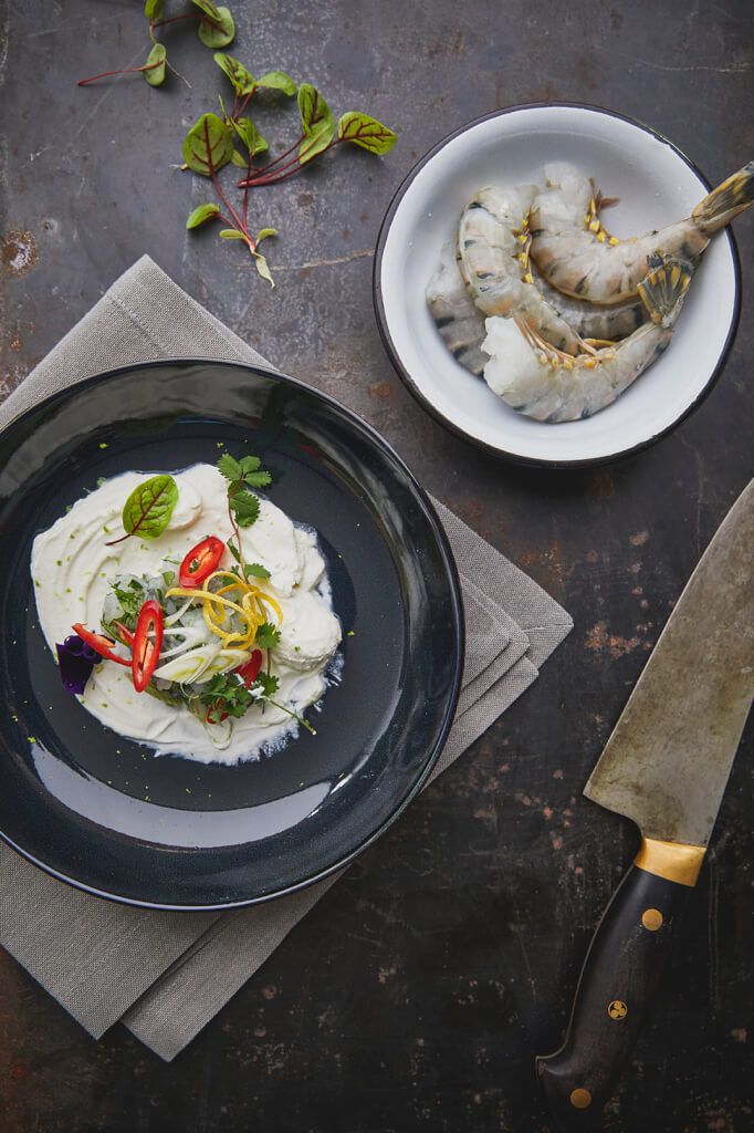 Kitchen Guerilla | Garnelen-Tatar mit Frozen Joghurt